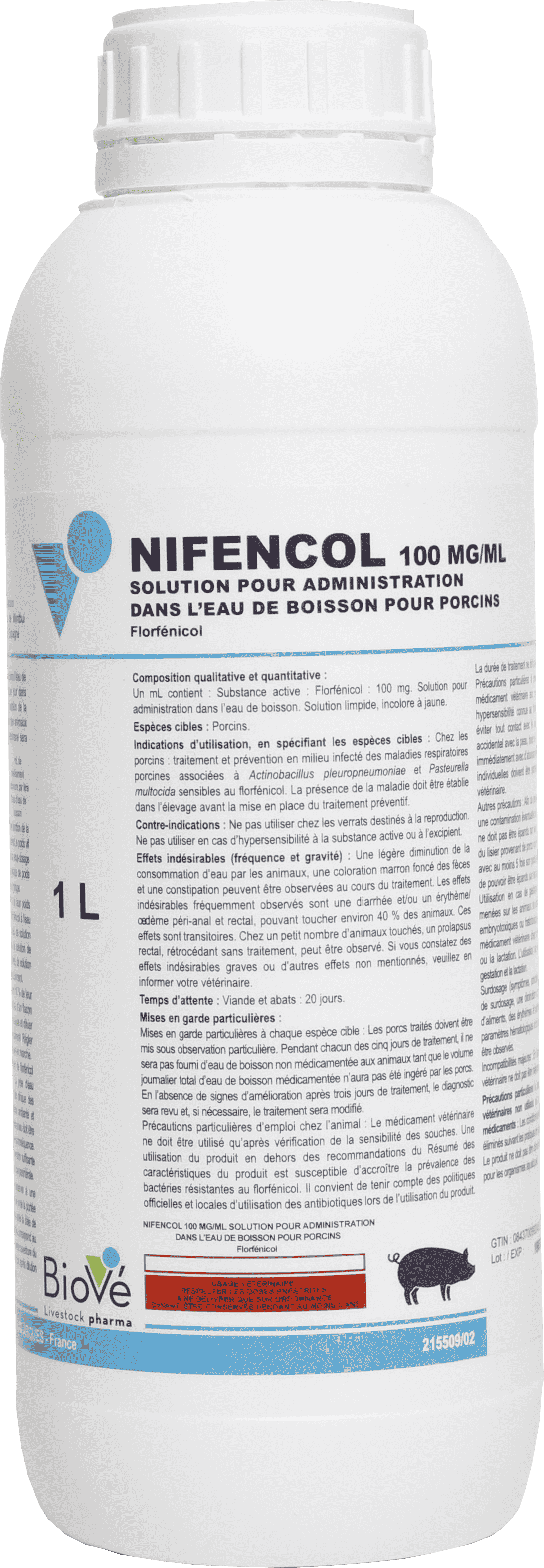 NIFENCOL 100 Mg mL Solution Pour Administration Dans L eau De Boisson