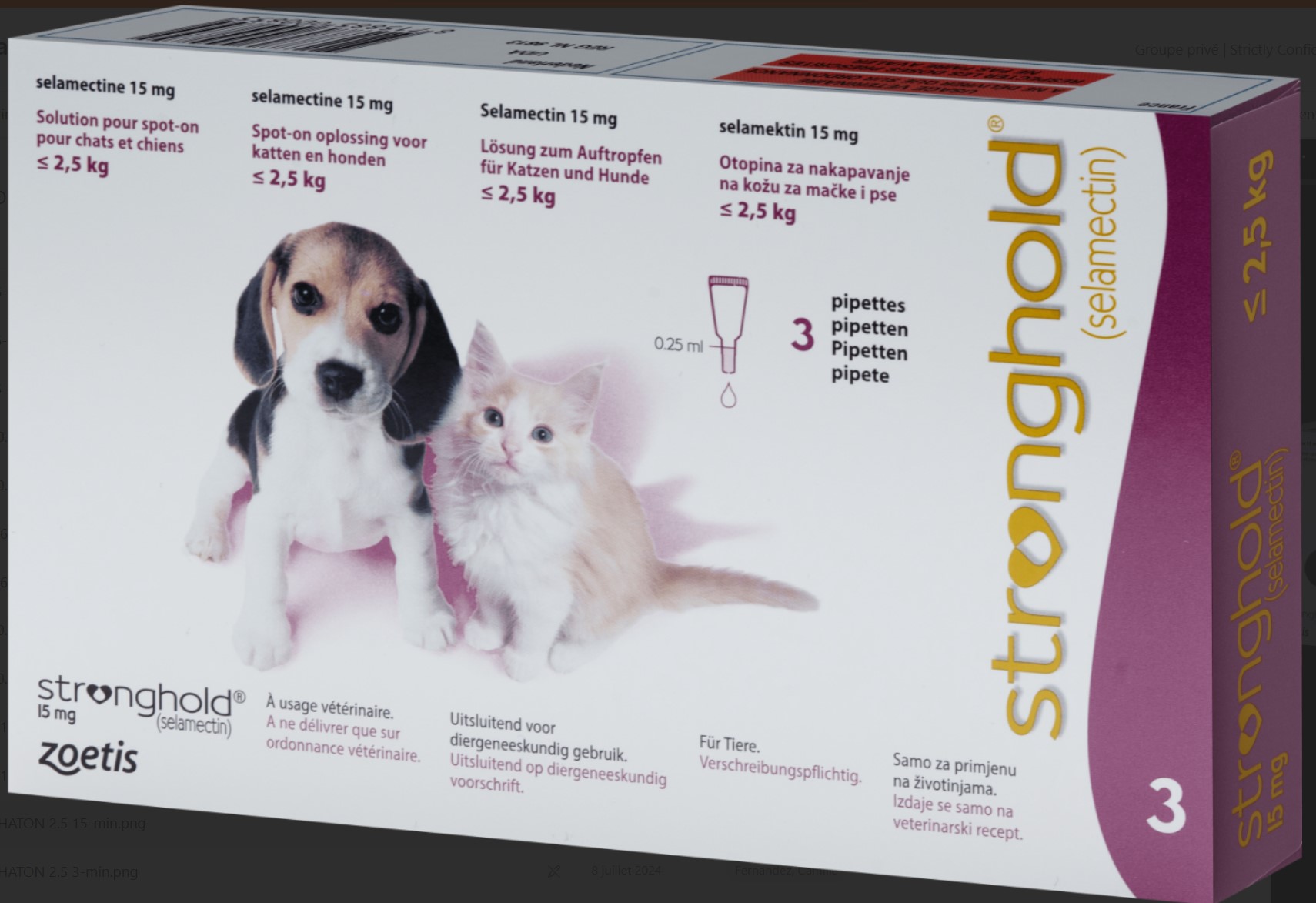 STRONGHOLD 15 mg solution pour spot-on pour chats et chiens ≤ 2,5 kg ...