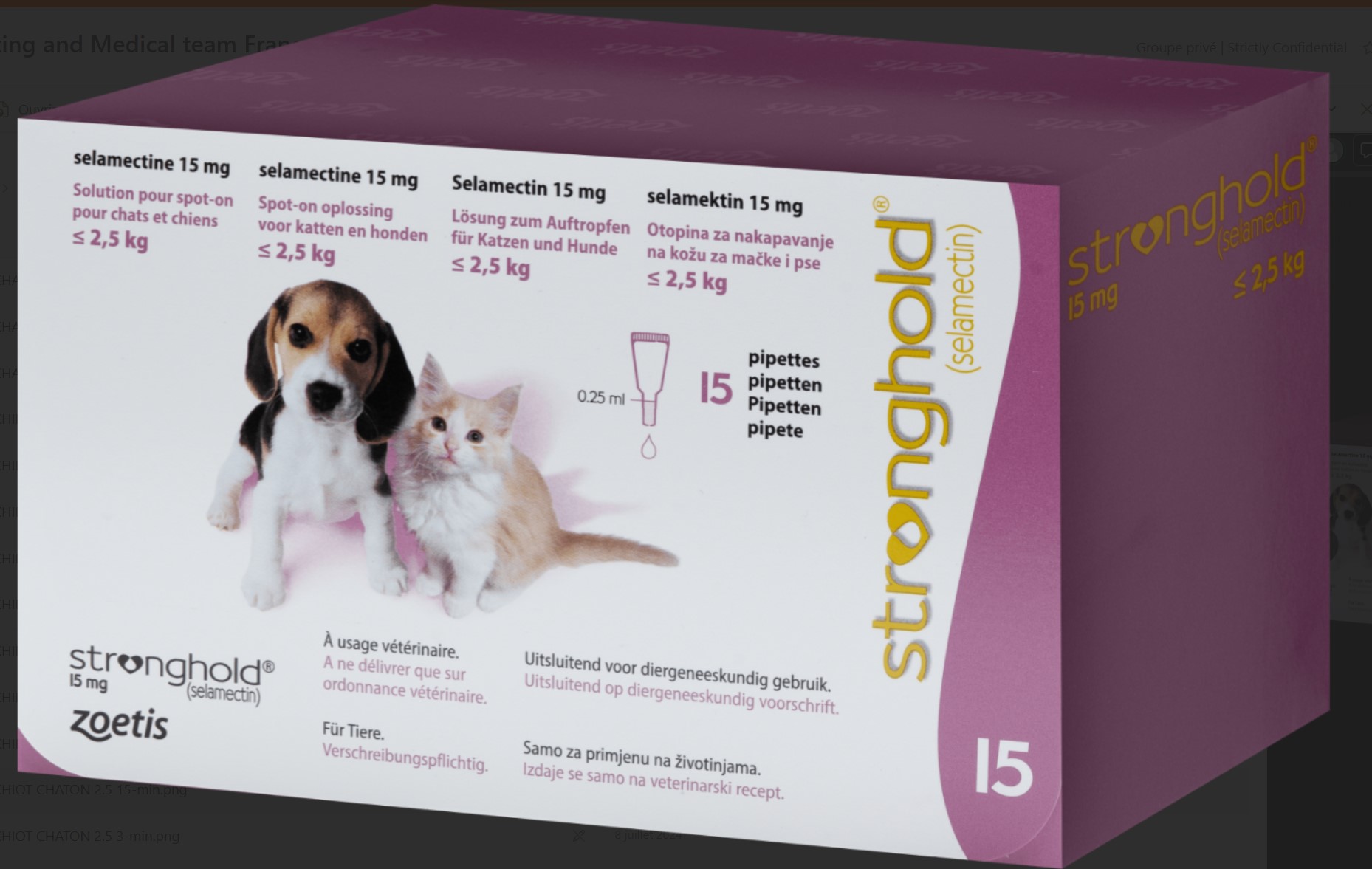 STRONGHOLD 15 mg solution pour spot-on pour chats et chiens ≤ 2,5 kg ...